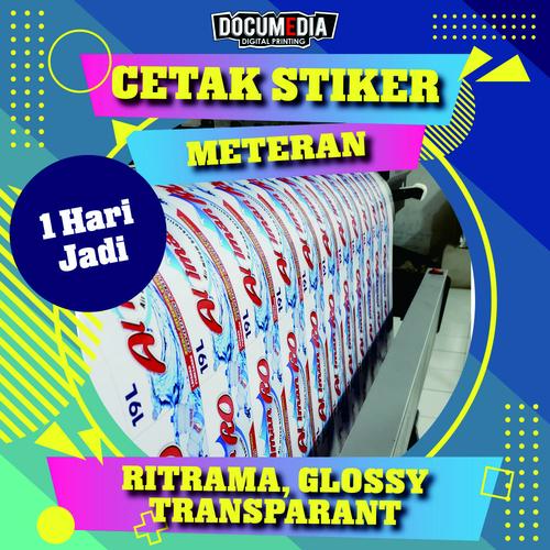 Jual Cetak / Print Stiker Transparan Meteran - Kota Bekasi - Documedia | Tokopedia