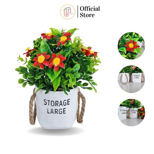 Promo Tanaman Hias Bunga Plastik Daisy Artificial Buatan Dekorasi Rumah ...