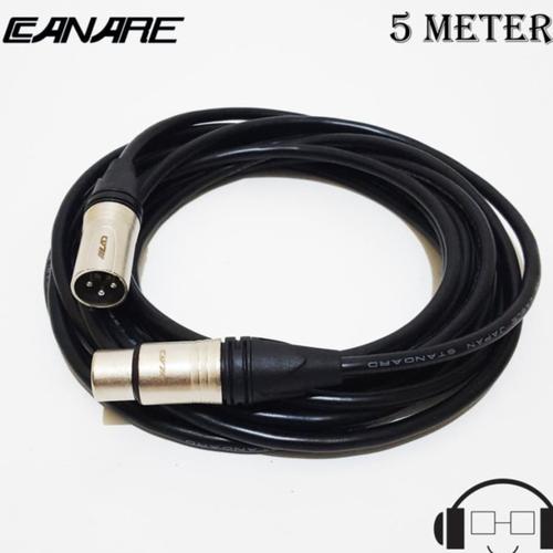 Jual Kabel Mic Audio Speaker 5M 5 meter + Jack Canon XLR Male to Female ...