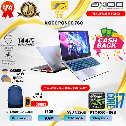Jual Axioo Pongo 760 i7 12650H RTX4060 8GB/ 16GB/ 512GB 15.6" Full HD ...