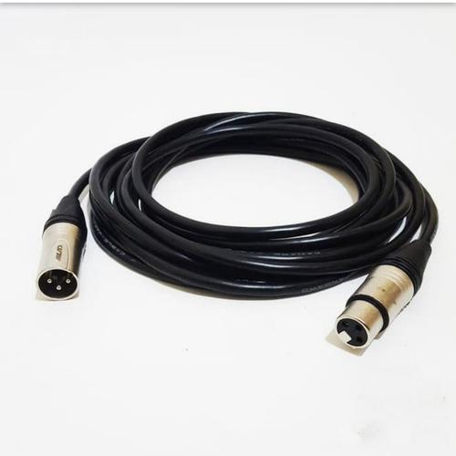 Jual Kabel Mic Audio Speaker 1M 1 meter + Jack Canon XLR Male to Female ...