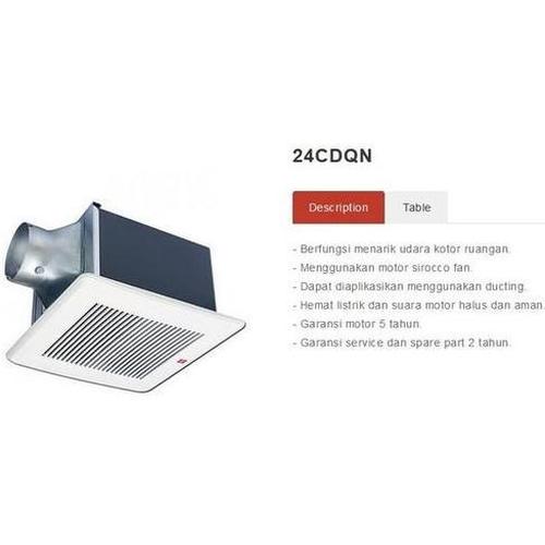 Jual NS KDK EXHAUST PLAFON 24CDQN 10INCH HEXOS CEILING CEROBONG SIRROCO ...