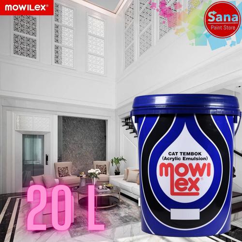 Jual CAT MOWILEX EMOLSION 20 LITER E100 PUTIH - PUTIH E100, CARGO ...