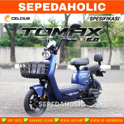 Jual Sepeda Listrik CELCIUS TOMAX 6.0 NEW 500 Watt Electric E Bike ...
