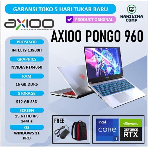 Jual Axioo Pongo 960 Intel i9 13900h Rtx4060 8Gb 16Gb 512Gb 15.6FHD ...