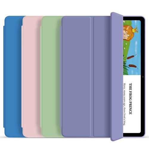 Jual Samsung Tab S6 Lite Tri-fold Casing Smart Magnetic Flip Auto Wake ...