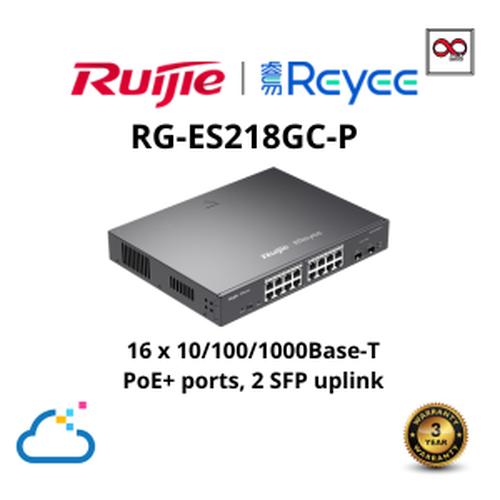 Jual Ruijie RG-ES218GC-P , 16 Port Gigabit + 2 SFP Smart POE+ Switch 240W - Jakarta Timur ...
