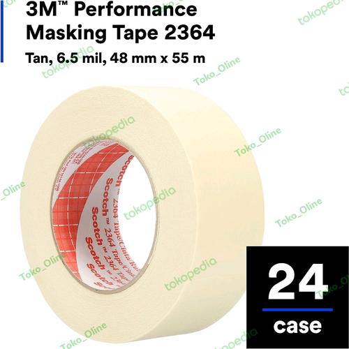 Jual 3M Masking Tape 2364 High Temperature Original Lakban Kertas Asli ...