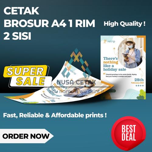 Promo Cetak Flyer A4 - 2 SISI (500 Lembar / 1 RIM) Murah ! - Jakarta ...