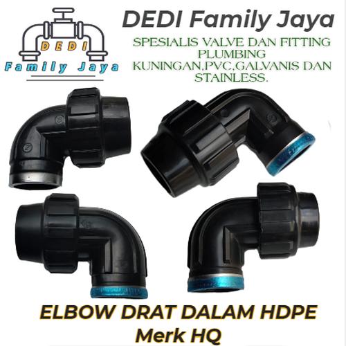 Jual ELBOW DRAT DALAM 3/4 - 2 Inch HDPE Merk HQ - 3/4 Inch - Jakarta ...