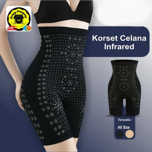 Promo Korset Celana Pelangsing Perut Wanita Infrared 3in1 All Size ...
