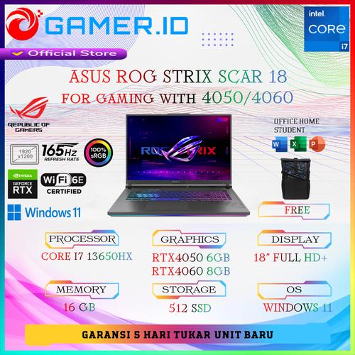 Promo Asus ROG Strix Scar G18 G814JU-JV RTX4050-4060 6-8GB I7 13650HX ...
