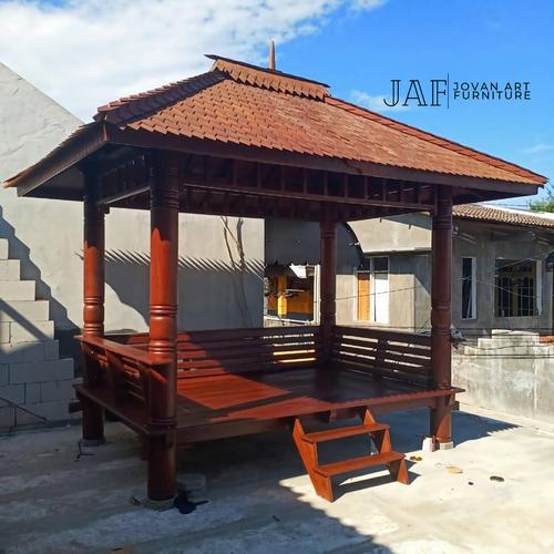 Jual Gazebo Minimalis Kayu Kelapa 2 x 3 Meter - Jovan Art Furniture ...