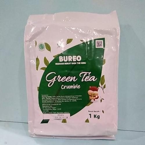 Jual BUREO GREEN TEA CRUMBLE KASAR / HALUS 1 KG - GREEN TEA KASAR ...