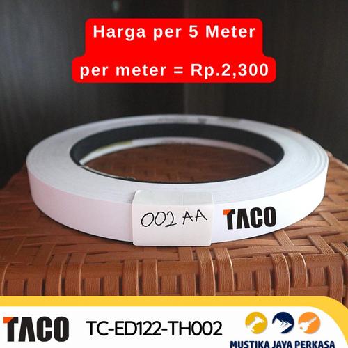 Jual PER 5 Meter EDGING HPL TACO TH 002 AA 22 mm x 1 Putih Doff - Kota Semarang - yunna gsd ...