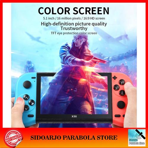 Jual Gameboy X50 P2P PSP PVP Console Handhled Portable 5.1 inch Retro ...