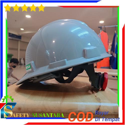Jual Helm Safety Proyek MSA Fastrack Putar Lokal SNI Warna Abu ...