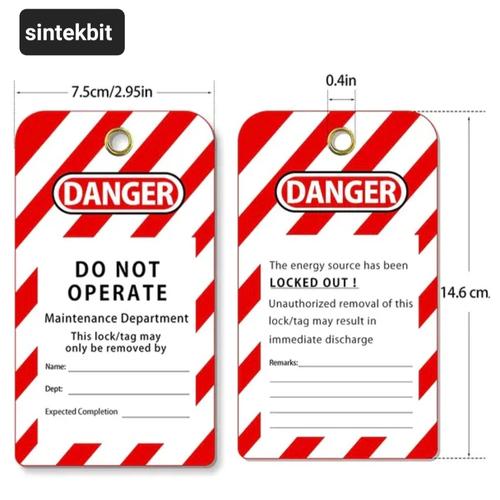 Jual Danger Tag / Tagout Label - Kota Balikpapan - Sintek Bitama ...