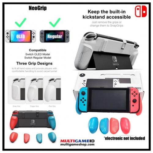 Jual Switch V2 & Oled Skull&Co NEO GRIP include 3set GRIPS - Neon(Red ...