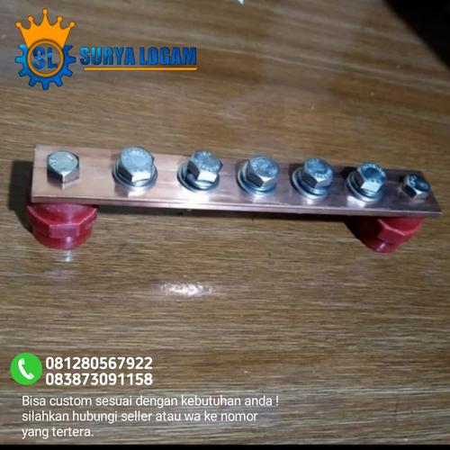 Jual busbar tembaga 3mm x 20mm x 200mm - busbar grounding - Jakarta ...