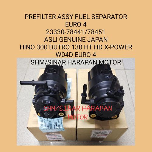 Jual FUEL SEPARATOR HINO 300 DUTRO EURO 4 PREFILTER ASSY 23330-78451 ...