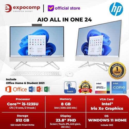 Promo Hewlett-Packard HP AIO ALL IN ONE 24-cb1017d WHITE CORE i5-1235U ...