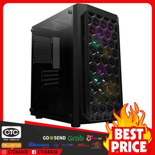 Jual Casing Cube Gaming GART - mATX Tempered Glass Gaming Case - Jakarta Pusat - central ...