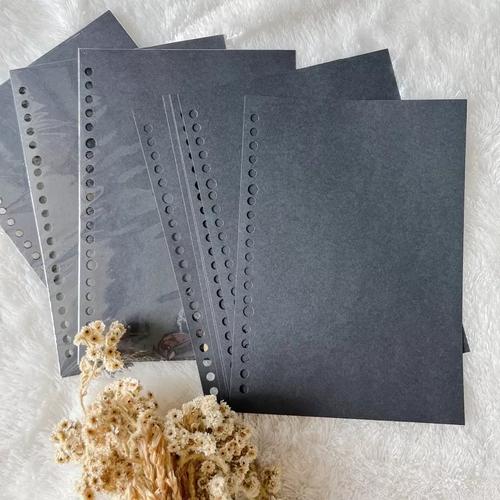 Jual Kertas Binder Loose Leaf A5 B5 Hitam Polos Isi 25 Lembar Isi ...