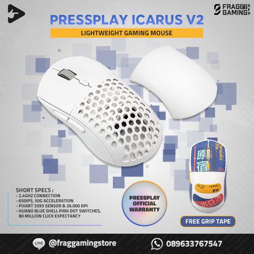 Jual Pressplay ICARUS V2 Ultralight Gaming Mouse Press Play - Jakarta ...
