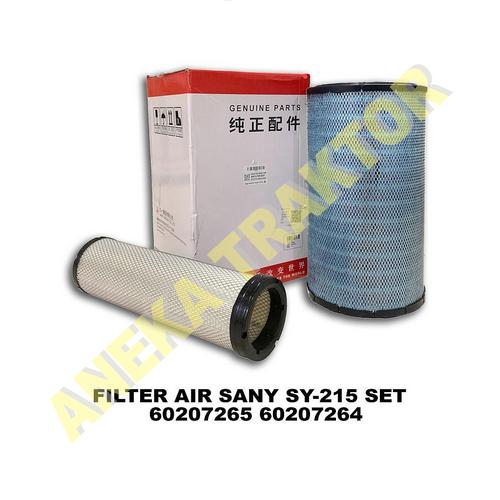 Jual FILTER UDARA SANY SY215 6D34T SET LUAR DALAM 60207265 60207264 ...