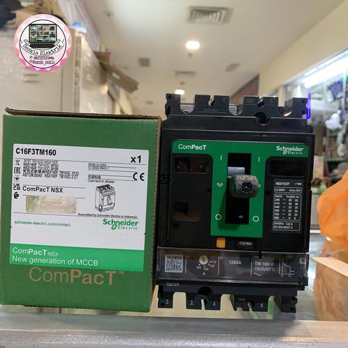 Jual SCHNEIDER MCCB NEW NSX160F 3P 160A TMD 36KA TMD C16F3TM160 NSX ...