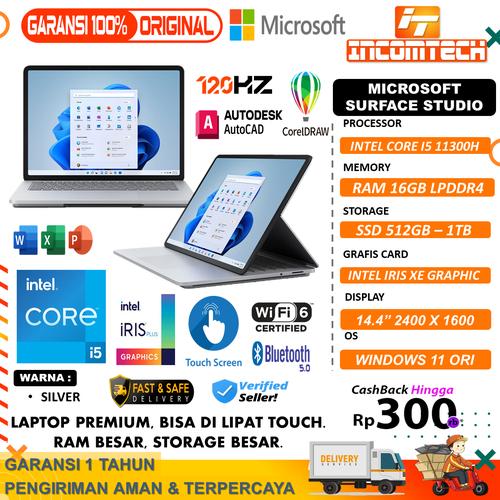 Jual Laptop 2in1 Microsoft Surface Studio i5 11300H 16GB 1TB touch ...