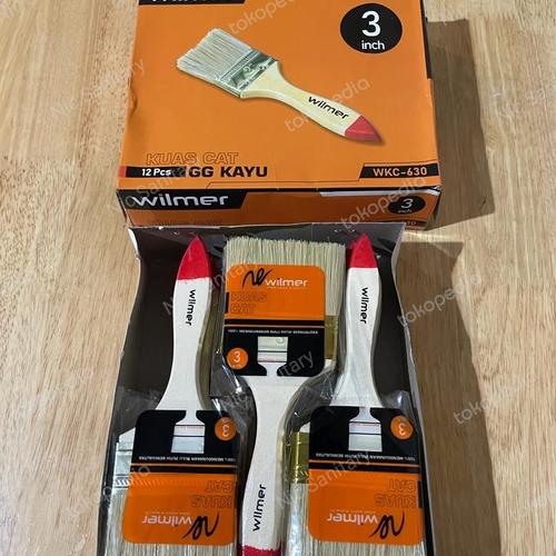 Jual Kuas cat 633 gagang kayu 3” inch / kuas cat wilmer murah 3 inch ...
