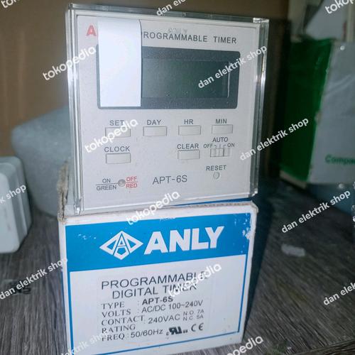 Jual PROGRAMMABLE DIGITAL TIMER ANLY APT-6S AC/DC 100-240V - Jakarta Pusat - Dan elektrik shop ...