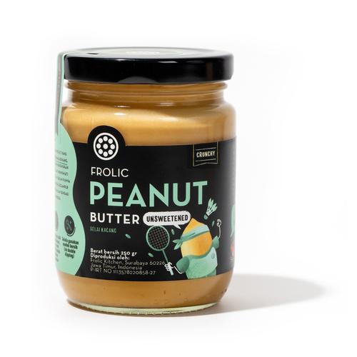 Jual FROLIC Peanut Butter Unsweetened Crunchy - Selai Kacang Murni ...