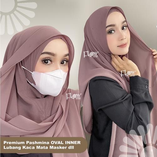 Promo hijab pashmina oval inner 3 in1 /pasmina oval ceruty babydoll ...