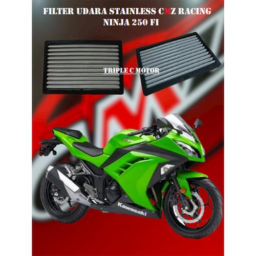 Jual FILTER UDARA STAINLESS KAWASAKI NINJA 250 FI KARBU ZX250 CMZ ...