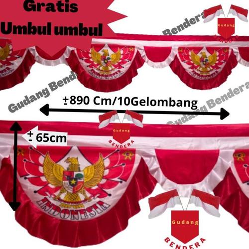 Jual Bendera Garuda bendera panjang bendera Indonesia bendera merah ...