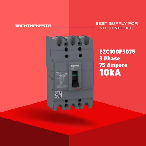 Jual MCCB 3P 75A 10kA SCHNEIDER EASYPACT EZC100F3075 EZC 3 PHASE 75 AMPERE - Jakarta Pusat ...