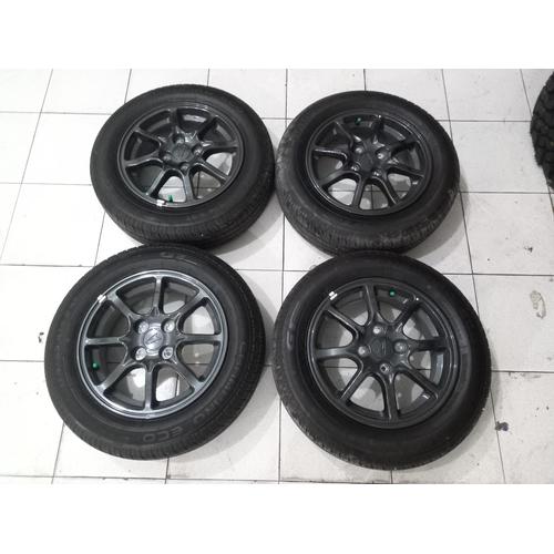 Jual Pelek Ori Copotan Bekas STD NEW AYLA R14 Pcd 4X100 GREY+ GT 175 65 R14 - Jakarta Barat ...
