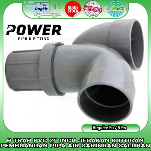 Jual P Trap 2" Inch D PVC Leher Angsa Sambungan Pipa Ptrap V Vtrap Saringan - 1 Pcs - Kota ...