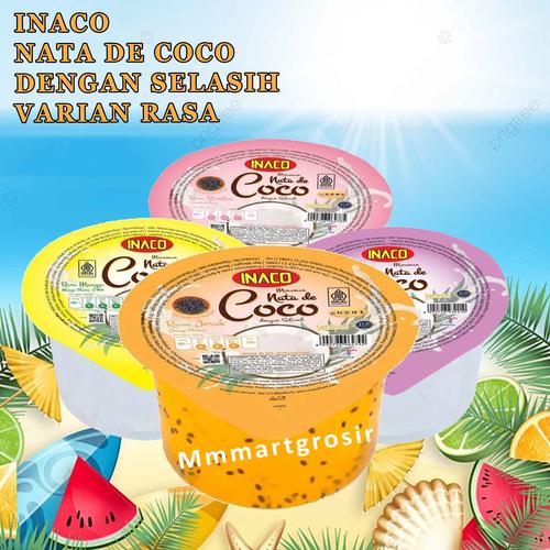 Promo Inaco Nata De Coco Cup / Minuman Coconut Selasih/ Minuman Flavor ...