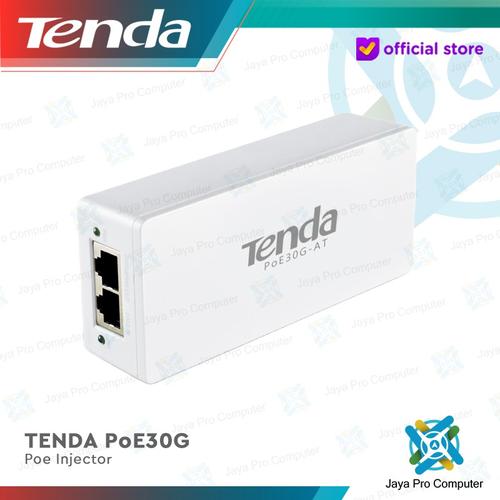 Jual Tenda PoE30G AT Gigabit PoE Injector Deliver Ethernet Internet ...