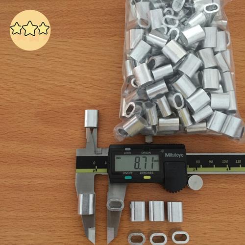 Jual 4MM 4 MM CRIMP SKUN FERRULE FELOR PELOR SLING SELING WIRE ROPE ALU ...