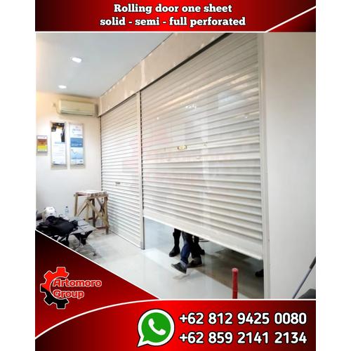 Jual Pintu Rolling door one sheet shutter full perforated (Full ...
