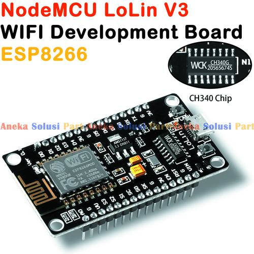 Jual NodeMcu ESP8266 LoLin V3 Lua CH340 WiFi Development Board IoT Module - Kota Tangerang ...