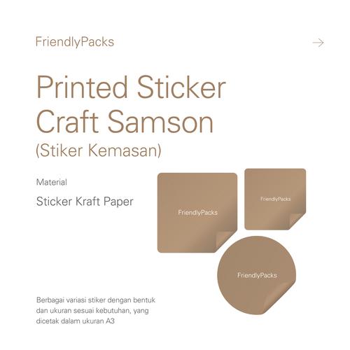 Promo Custom Cetak Desain Label Sticker Kraft Unik / Stiker Label ...