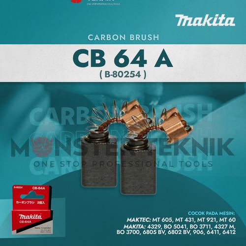 Jual Carbon Brush Makita B-80254 Arang CB-64A Maktec carbonbrush CB 64 A - Jakarta Pusat ...