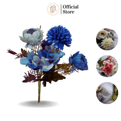 Jual Tanaman Hias Bunga Tangkai Plastik Mary Rose Artificial Dekorasi ...