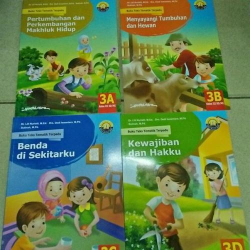 Jual Code Buku Teks Tematik Terpadu Kelas 3A 3B 3C 3D Kurikulum 2013 ...